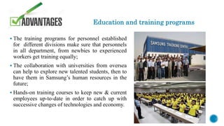 Samsung- training in human resource management | PPTX