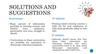 Samsung- training in human resource management | PPTX