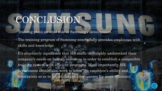 Samsung- training in human resource management | PPTX