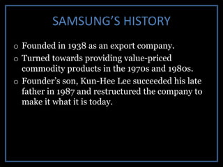 Samsung | PPT | Free Download