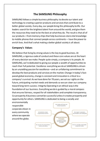 marketing strategy of samsung in india(BBA project) | DOCX