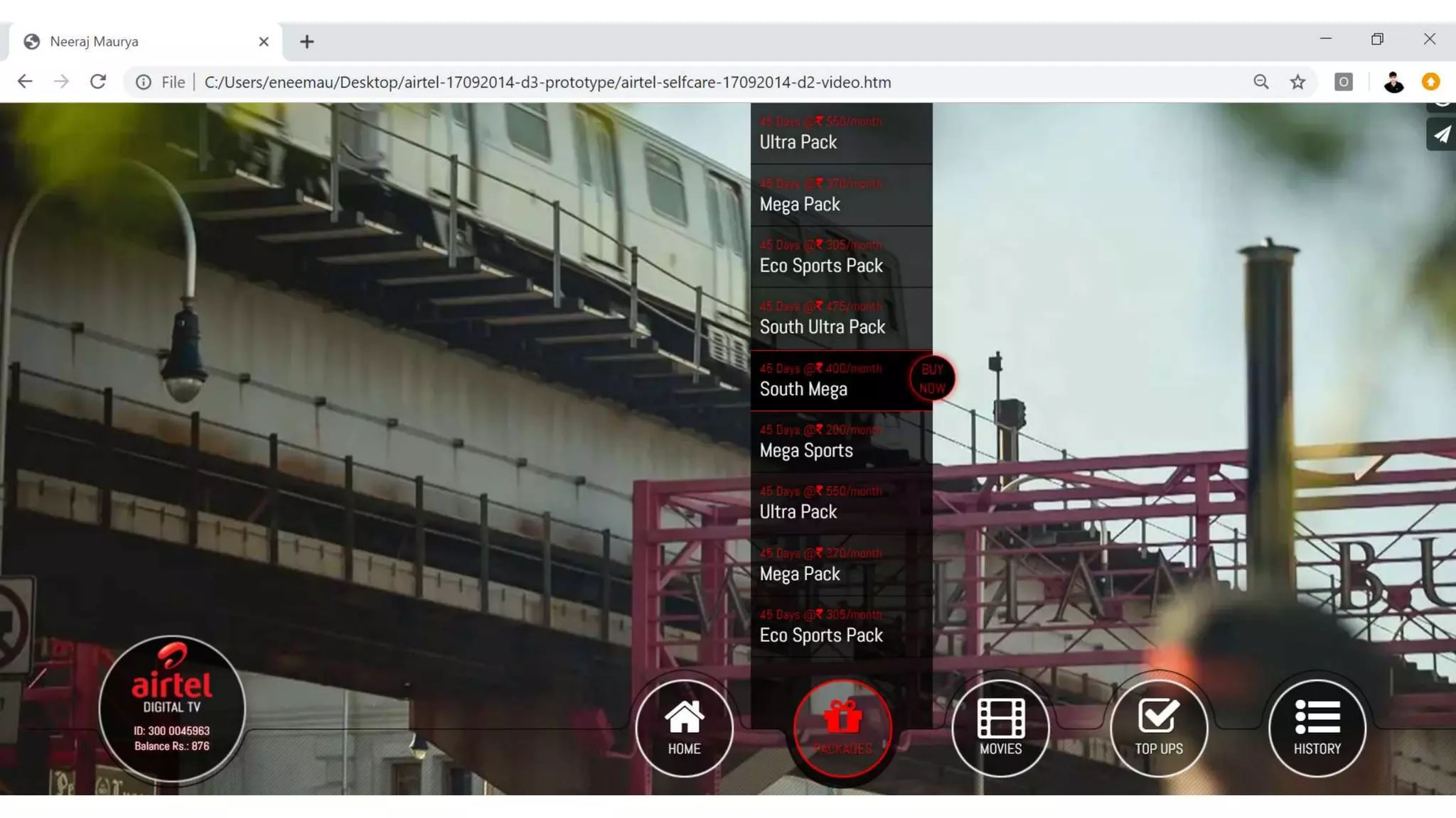 Samsung airtel-set-top-box-gui-app | PPTX