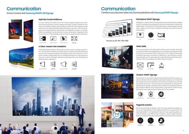 Samsung Corporate Display Solutions | PDF | Computer Peripherals | Computing