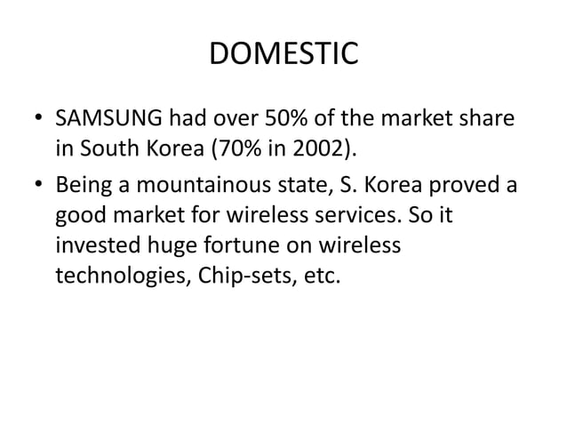 Samsung global marketing operations | PPT