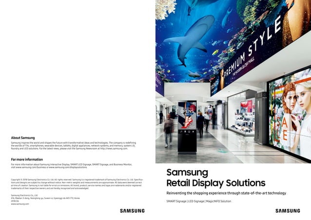 Samsung Retail Display Solutions | PDF | Home Entertainment Systems ...