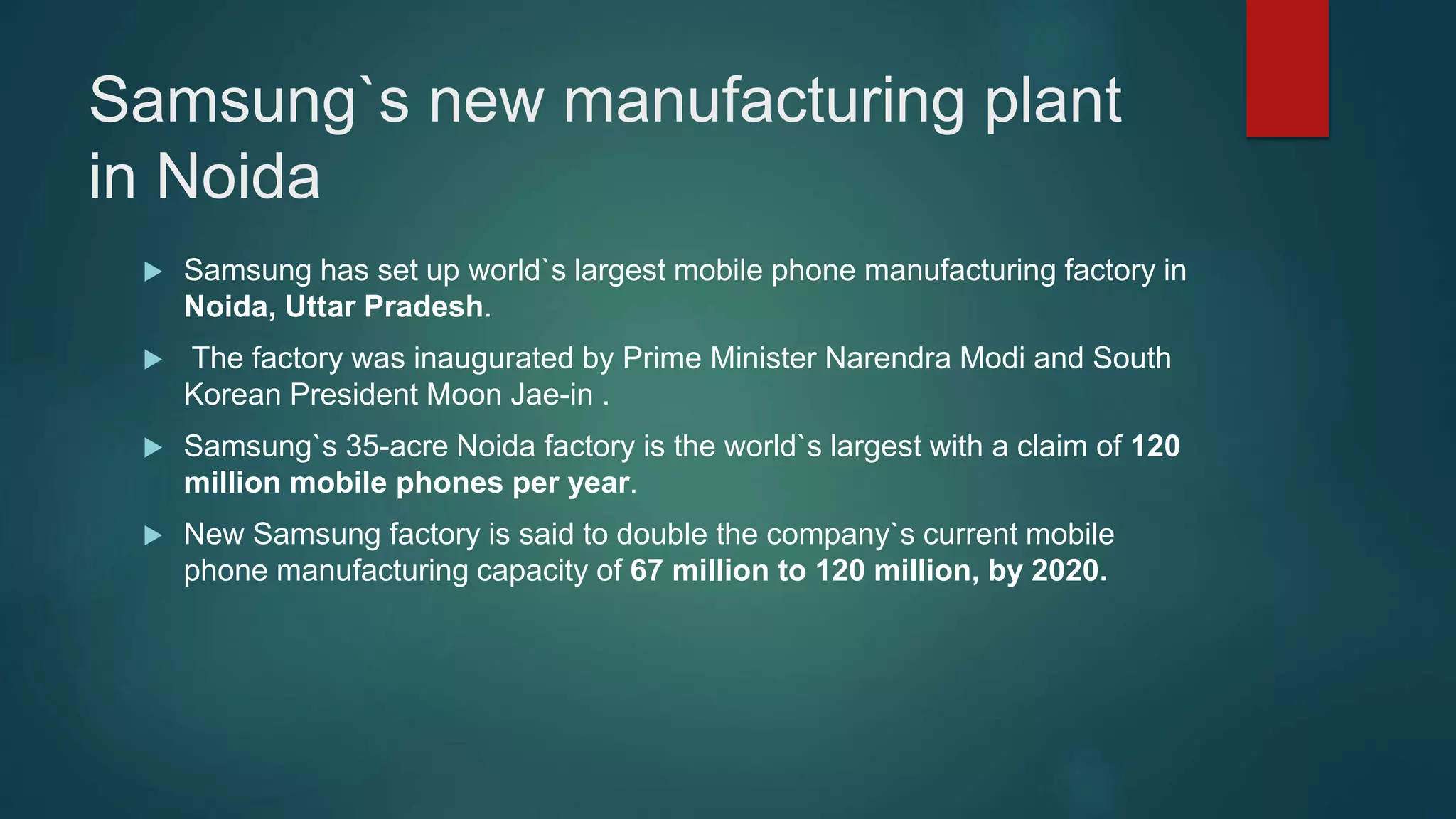 World's largest mobile manufacturing factory | PPT