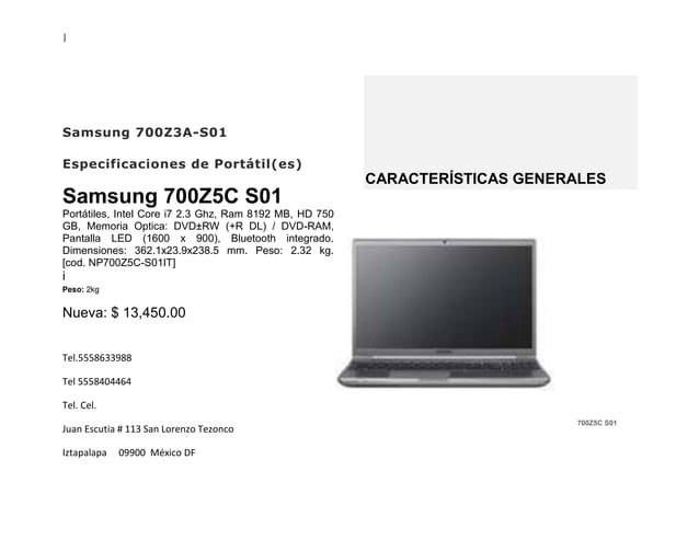 Samsung 700 para vender II | PPT
