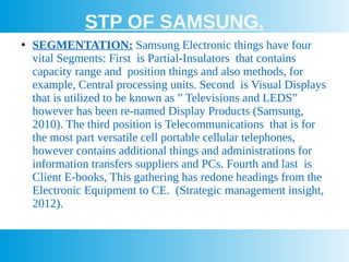 Samsung 7p's marketing mix. | PDF