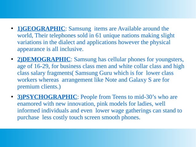 Samsung 7p's marketing mix. | PDF | Advertising Industry | Industries