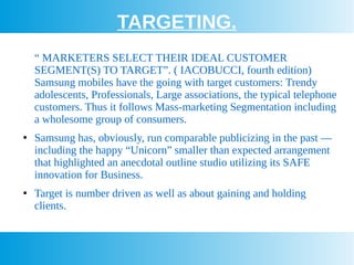 Samsung 7p's marketing mix. | PDF