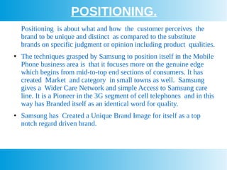 Samsung 7p's marketing mix. | PDF