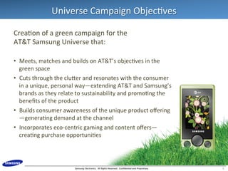 Samsung: Universe Campaign Concepts (Strategy) | PPT