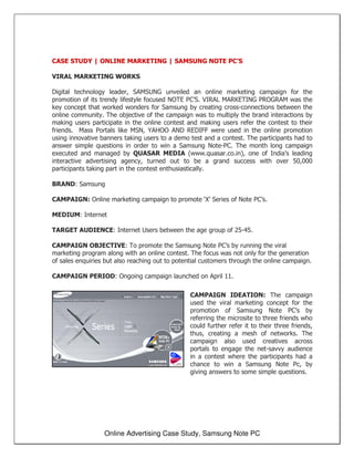 Samsung Case Study | PDF
