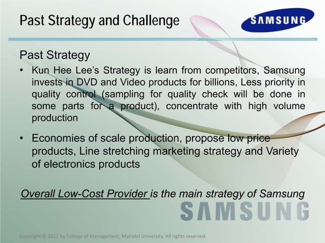Samsung Electronics Case Study | PDF
