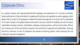 Ethics: Case of Samsung | PPTX