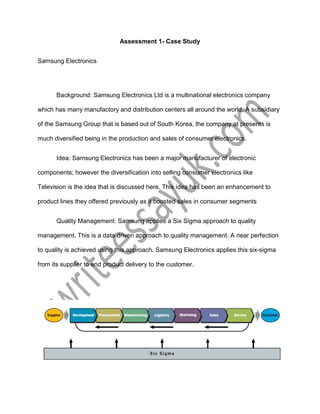 Samsung electronics case study | PDF