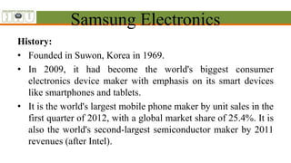 Samsung electronics ppt | PPT