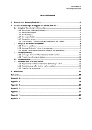 Samsung electronics strategy analysis for 2014-2017 | PDF