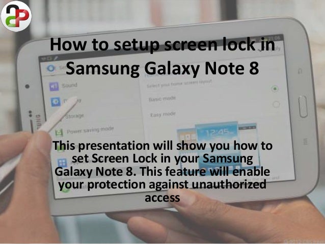 Samsung Galaxy Note 8: How to set up Lock Screen