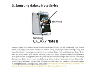 Samsung galaxy series | PDF