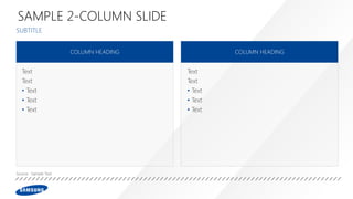 Samsung Galaxy PPT Template | PDF | Technology & Computing