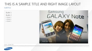 Samsung Powerpoint Template
