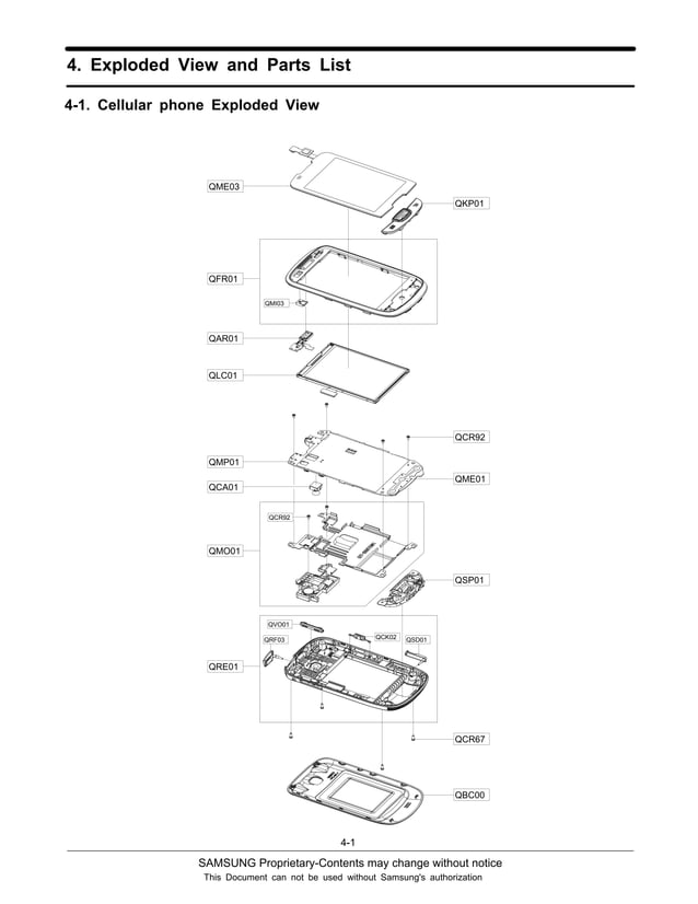 Samsung gt s5570 galaxy mini 04 exploded view and parts list | PDF