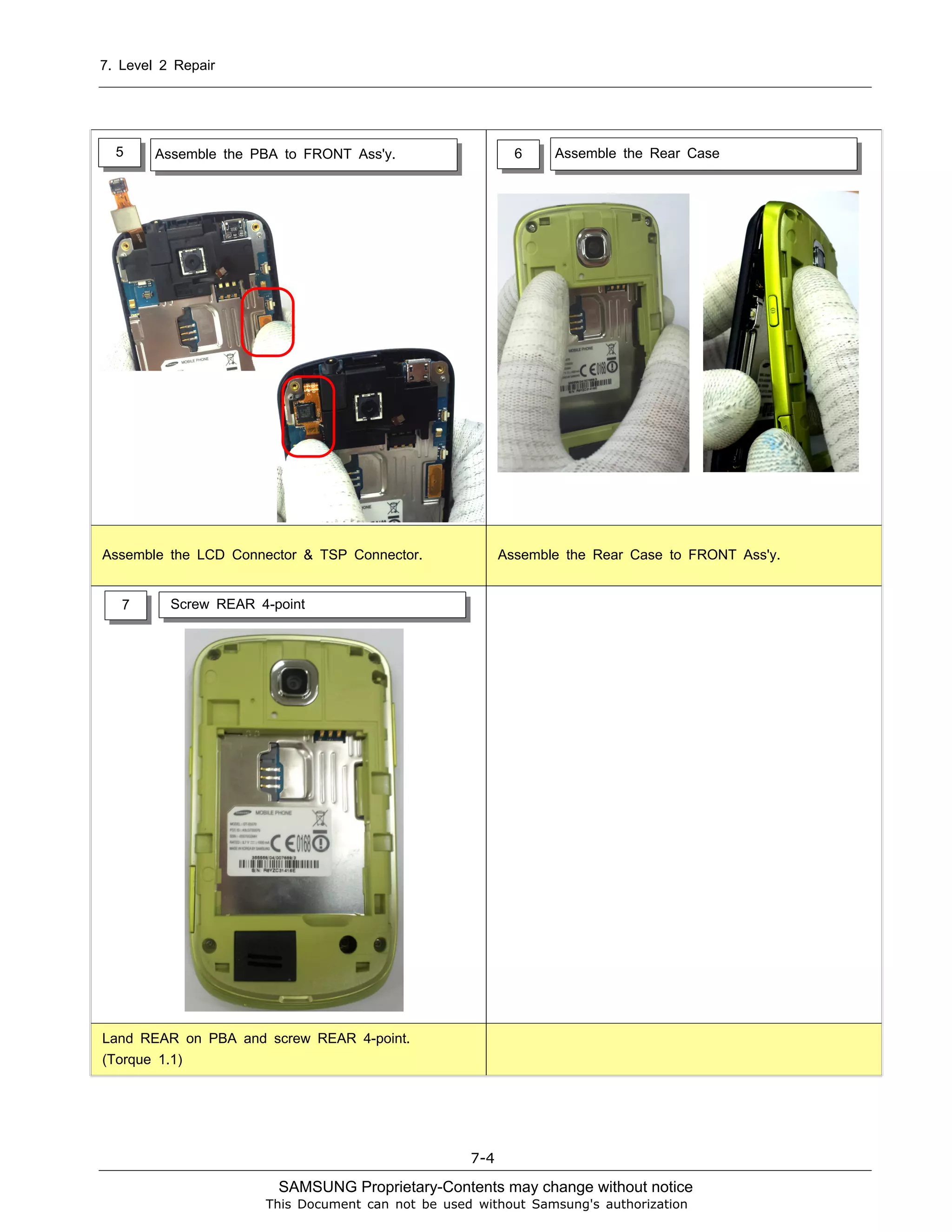 Samsung gt s5570 galaxy mini 07 level 2 repair - assembly and disassembly | PDF