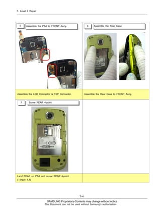 Samsung gt s5570 galaxy mini 07 level 2 repair - assembly and disassembly | PDF