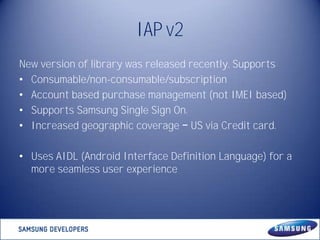 Samsung IAP SDK | PDF