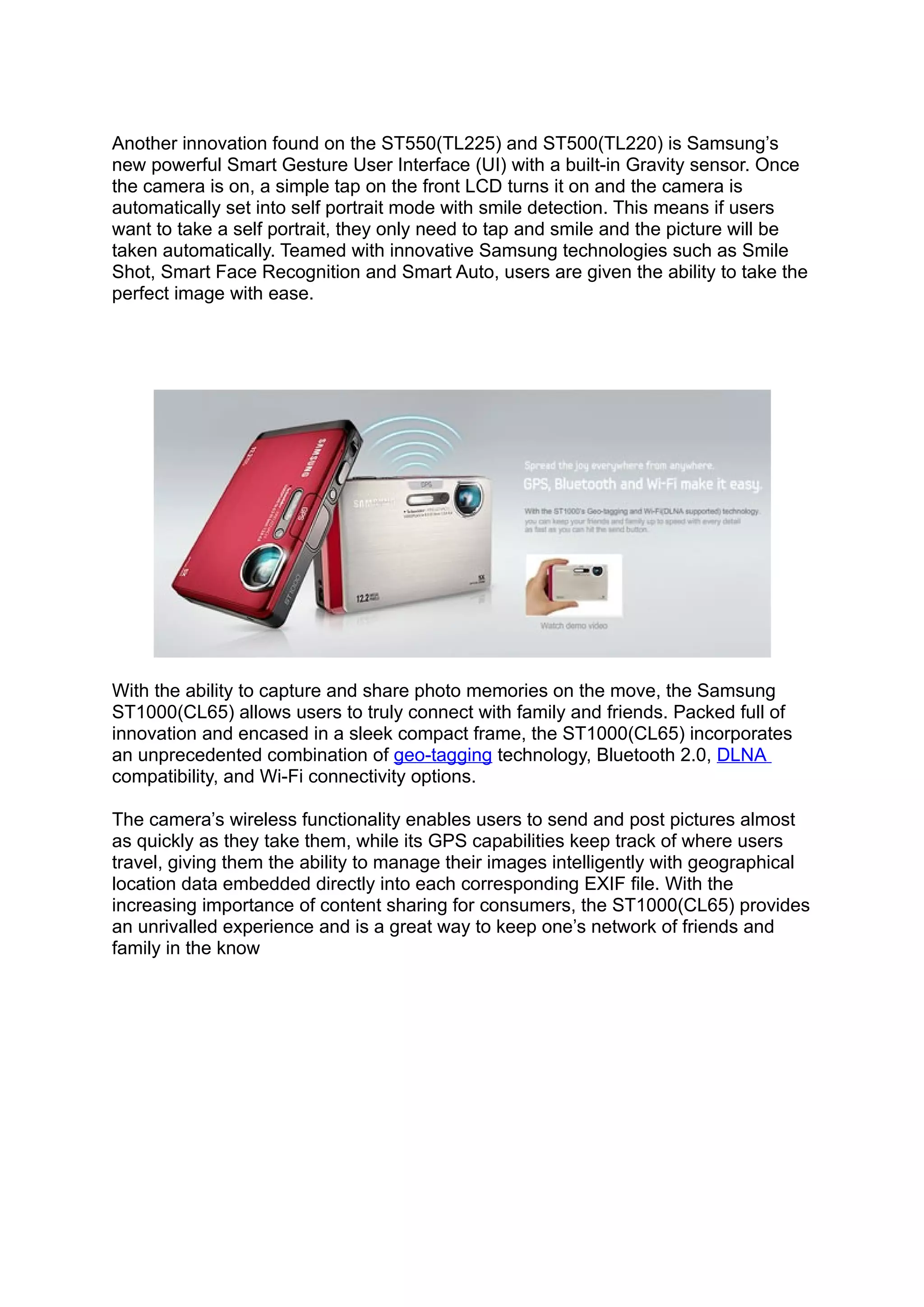 SAMSUNG LEADS THE WAY IN DIGITAL CAMERA EVOLUTION | PDF | Free Download