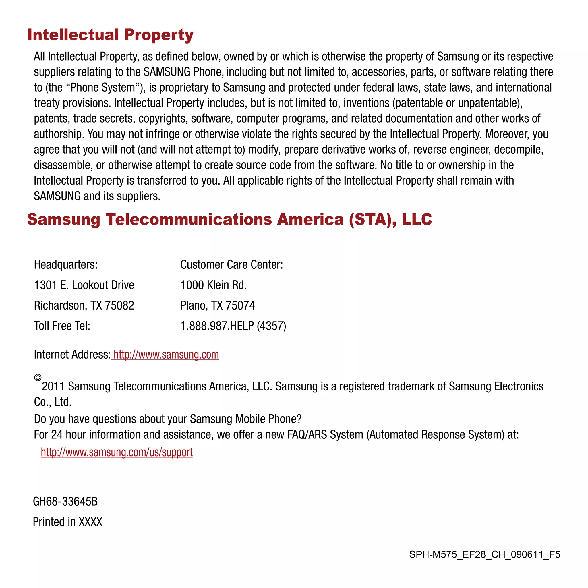 Samsung Restore M575 Manual / User Guide | PDF