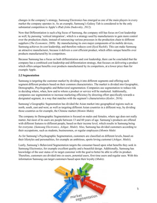 Samsung Electronics Customer Analysis & Marketing Strategy Analysis | PDF