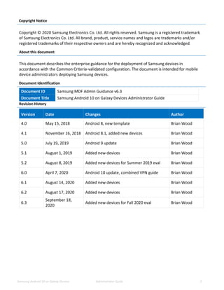 Samsung mdf admin guide v6.3 | PDF