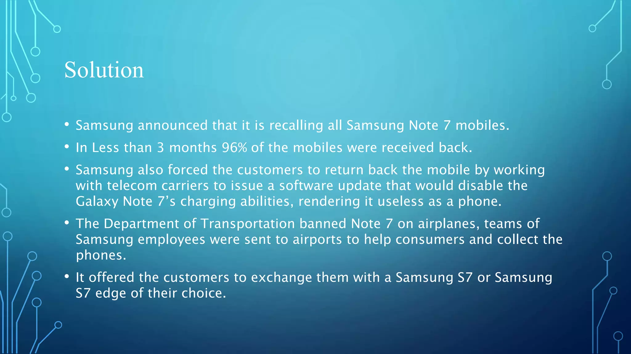 Samsung note 7 issue | PPTX