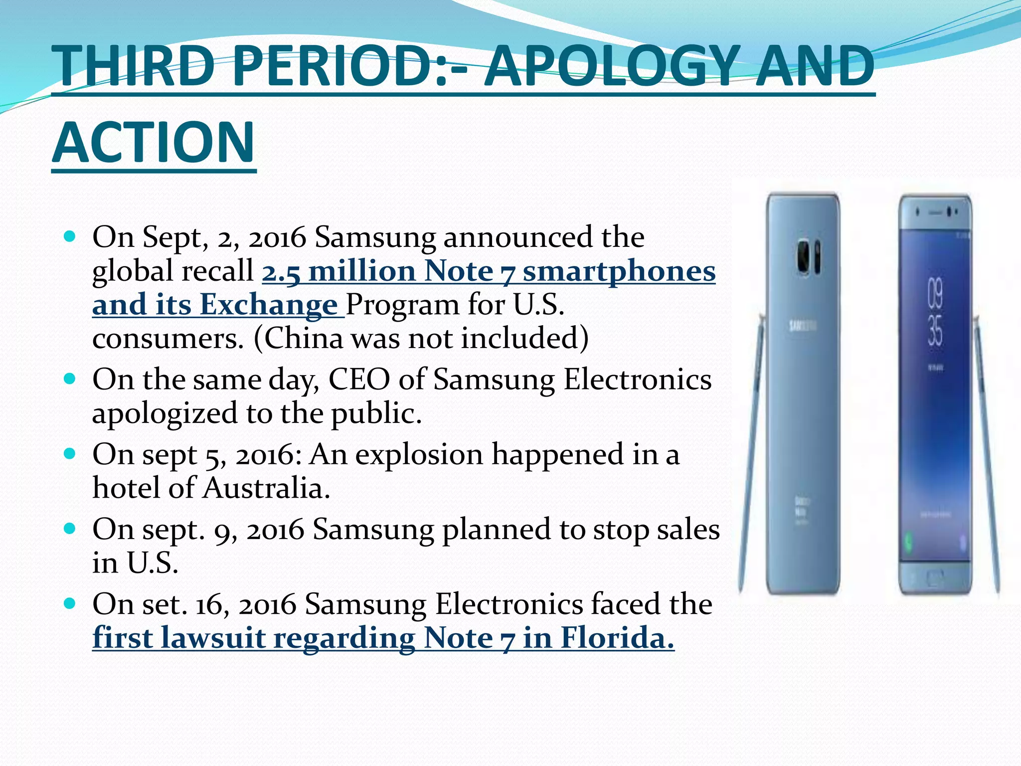 Samsung note 7 CRISES | PPTX