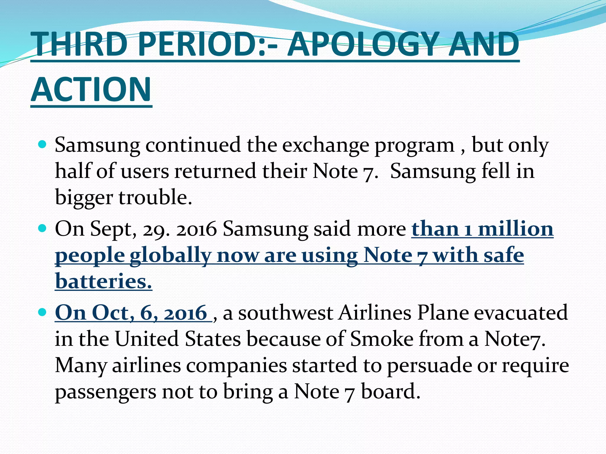 Samsung note 7 CRISES | PPTX
