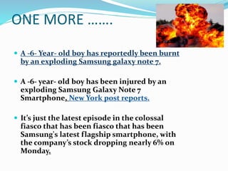 Samsung note 7 CRISES | PPTX