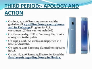 Samsung note 7 CRISES | PPTX