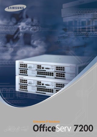 Samsung pabx office serv 7200 | PDF