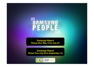 Samsung People WOM Campaign Report | PPT