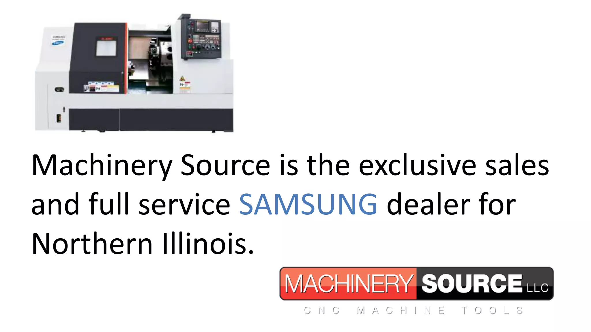 Samsung Machine Tools Product Line | PPTX