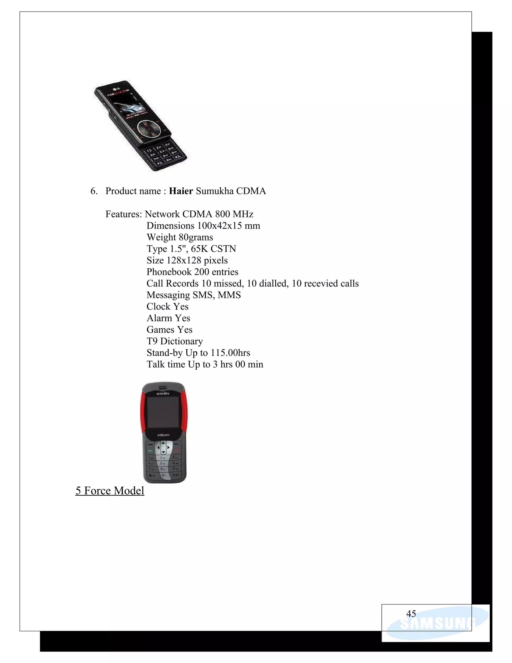 Samsung project report | DOC