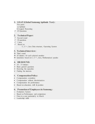 Project ON Samsung Organization HRm | DOCX