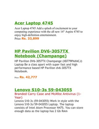 Samsung r series r439 laptop | DOC | Home Appliances | Home & Garden