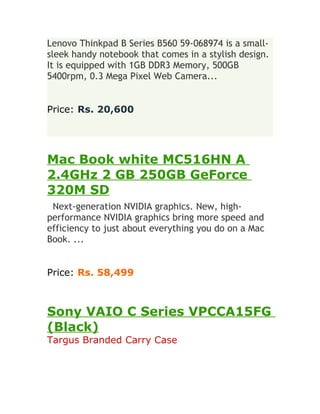 Samsung r series r439 laptop | DOC | Home Appliances | Home & Garden