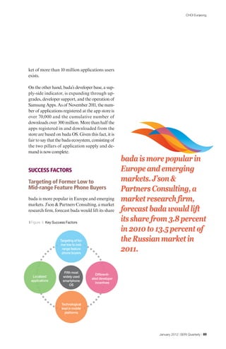 Samsung's smartphone operating system: bada | PDF | Operating Systems ...