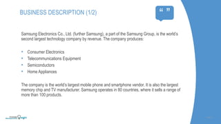 Samsung swot analysis 2017 | PPTX | Operating Systems | Computer ...