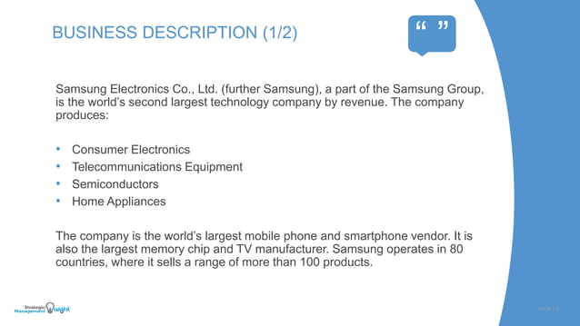 Samsung SWOT Analysis 2018 | PDF