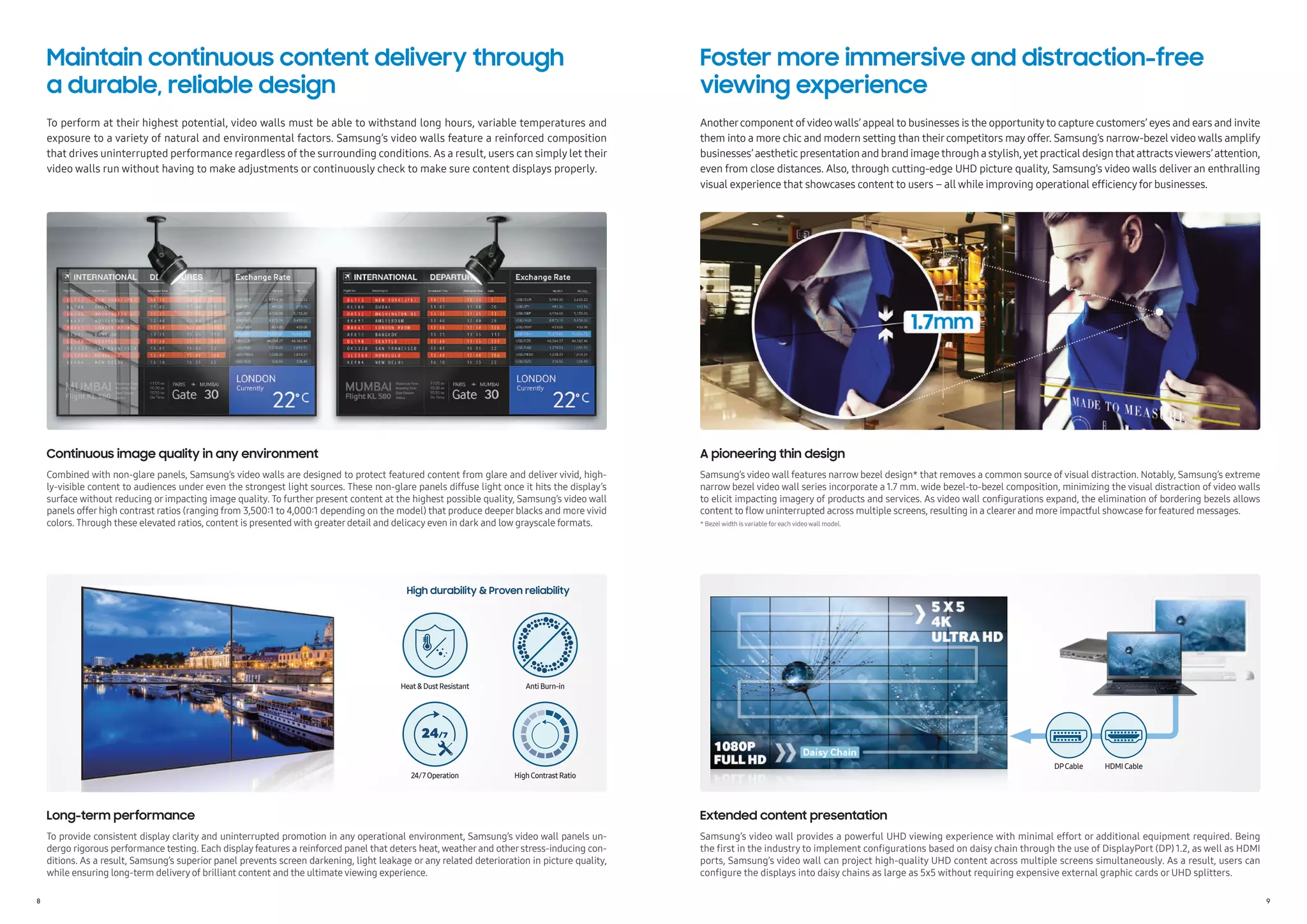 Samsung Video Wall Display Solutions | PDF